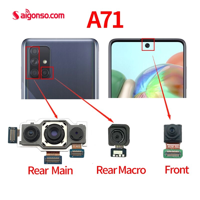 Giá Thay camera trước , sau Samsung A71 chính hãng giá rẻ tại TP.HCM