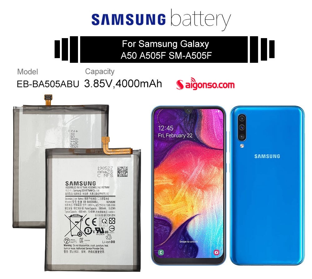 Giá Thay pin Samsung A50 | A50s chính hãng rẻ nhất TP.HCM