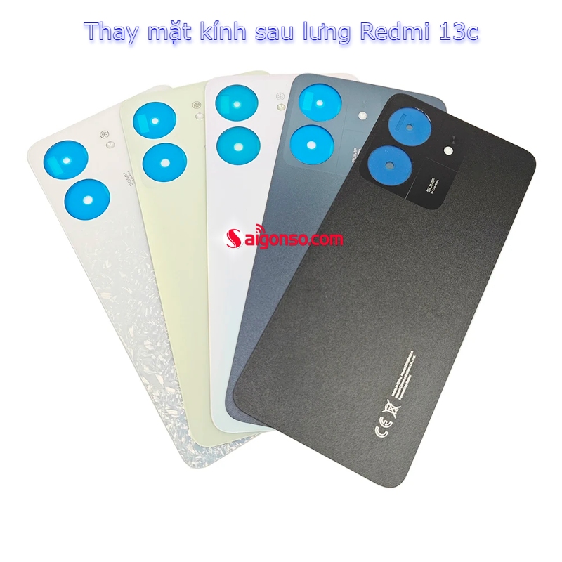 Giá Thay kính sau lưng Xiaomi Redmi 13c Chính hãng tại TPHCM